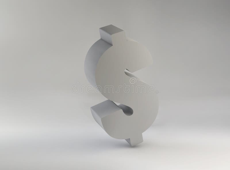 Picture Presenting Huge Dollar Sign Stock Illustration - Illustration ...