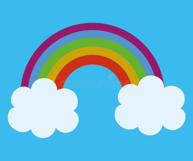 Clouds Rainbow Walk Stock Illustrations – 161 Clouds Rainbow Walk Stock ...