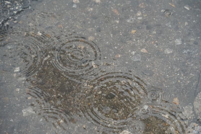 A Picture of Raindrops Falling Down Stock Image - Image of raindrops ...