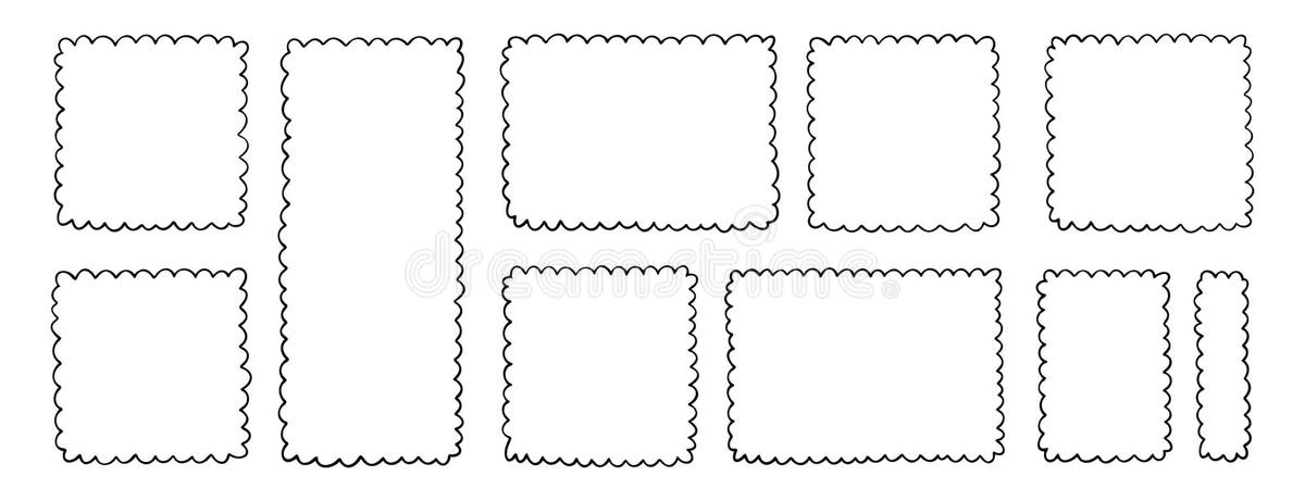 Rectangle Frame Wavy Line Stock Illustrations – 2,922 Rectangle Frame ...