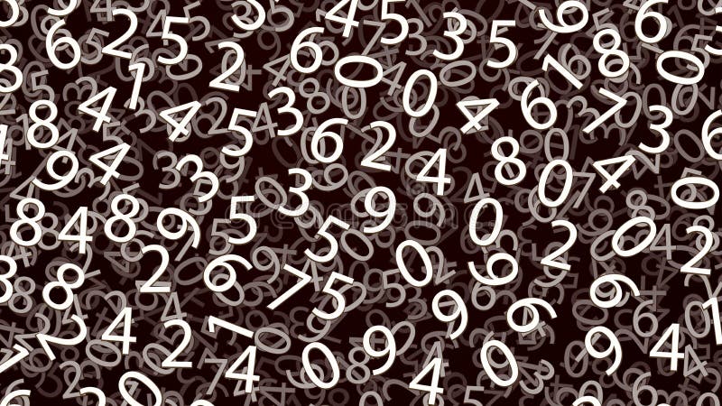 Picture of red numbers stock vector. Illustration of collage - 61315126