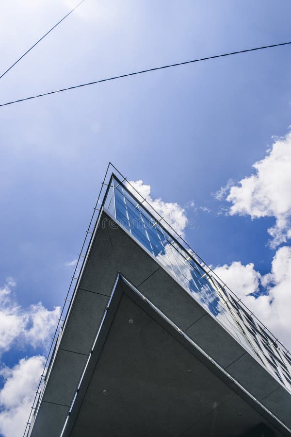 Sharp modern Building stock image. Image of tall, rome - 192587287