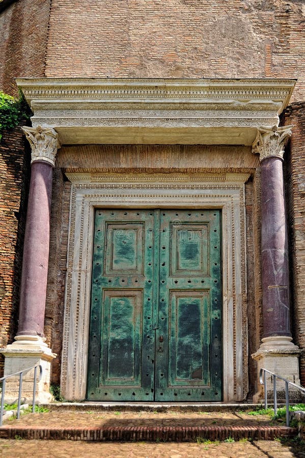 A picture of roman forum stock image. Image of porch - 264795127