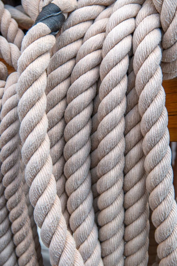 Wound Up Ship s Rope stock image. Image of secured, knot - 20969149