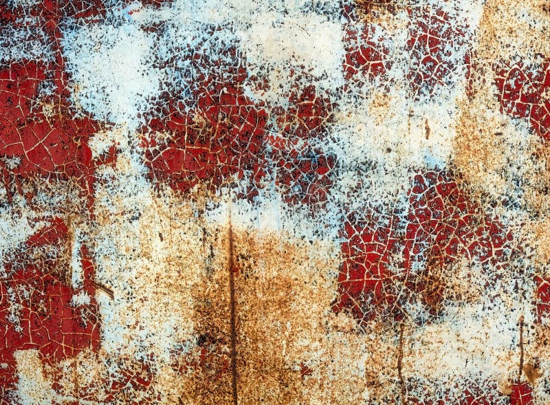 Picture of a Rusty, Colored Metal Surface Stock Photo - Image of metal ...