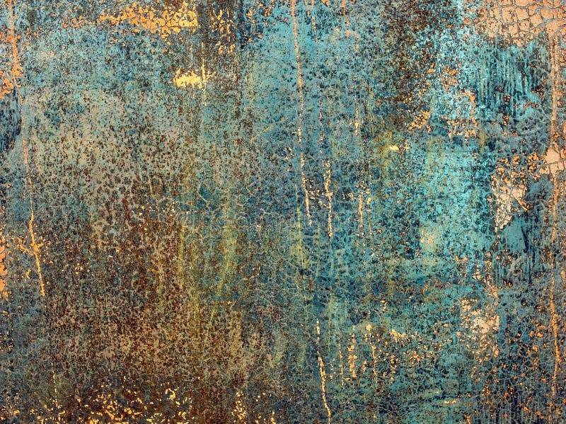 Picture of a Rusty, Colored Metal Surface Stock Photo - Image of ...