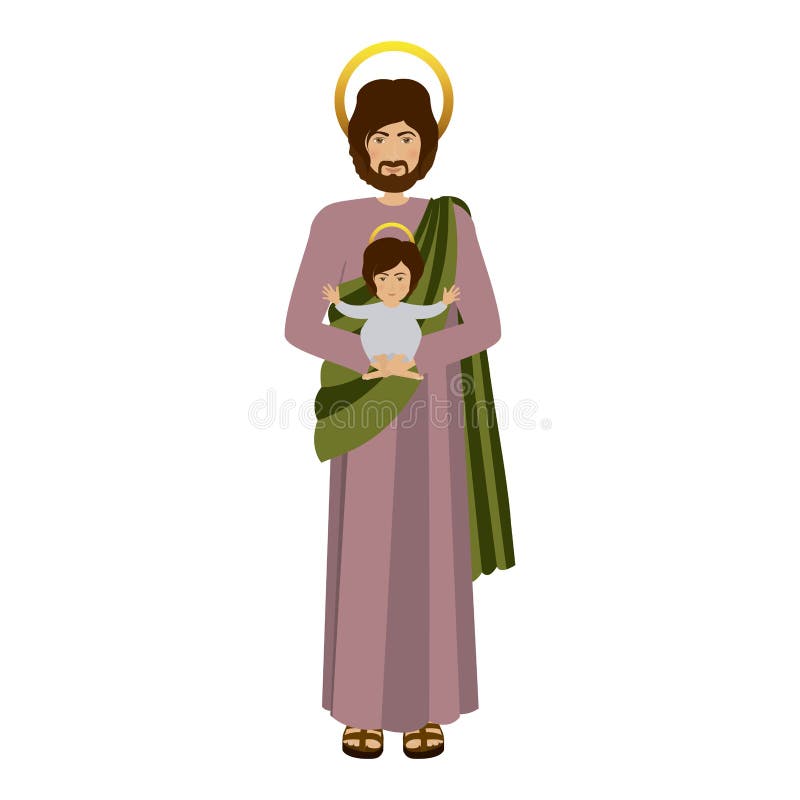 Picture Saint Virgin Mary with Baby Jesus Stock Vector - Illustration ...