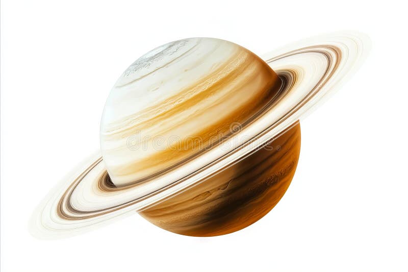 A Picture of a Saturn with a White Background Stock Photo - Image of ...