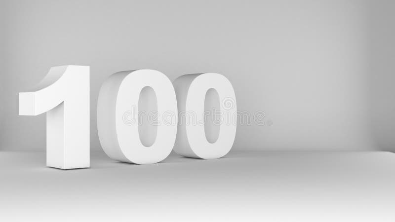 The Picture Scored a Full Hundred on a White Background,100 Stock ...