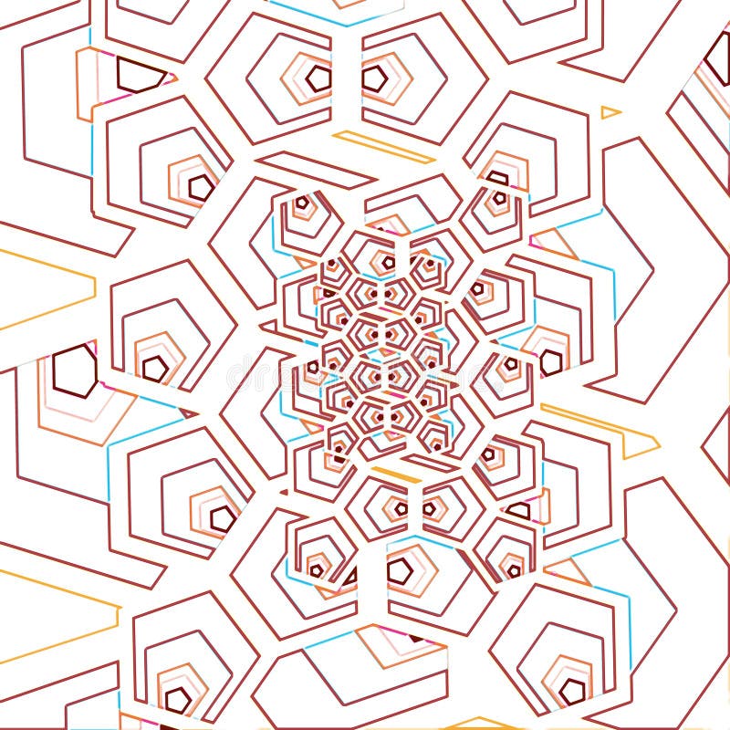 A Picture of a Seamless Overlapping Hexagonal Pattern 1 Stock Photo ...