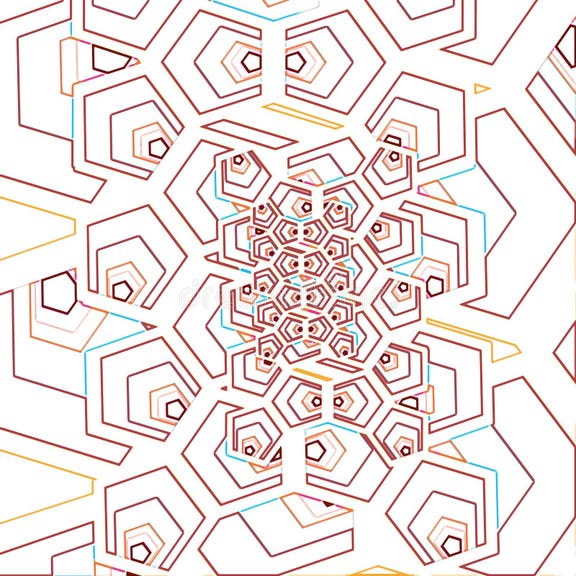 A Picture of a Seamless Overlapping Hexagonal Pattern 1 Stock Photo ...