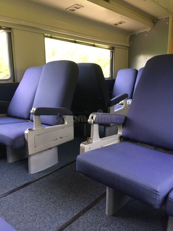 The Inside of an Old Train Car Stock Image - Image of passenger ...