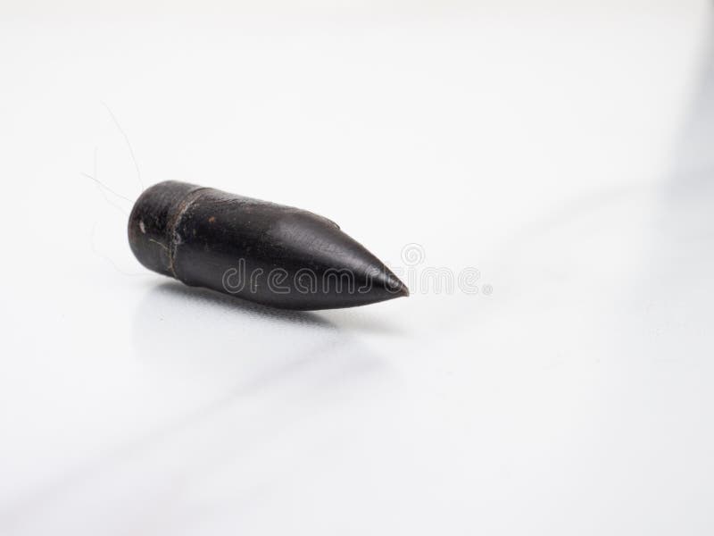 Picture of a Black Projectile Stock Image - Image of ammo, closeup ...