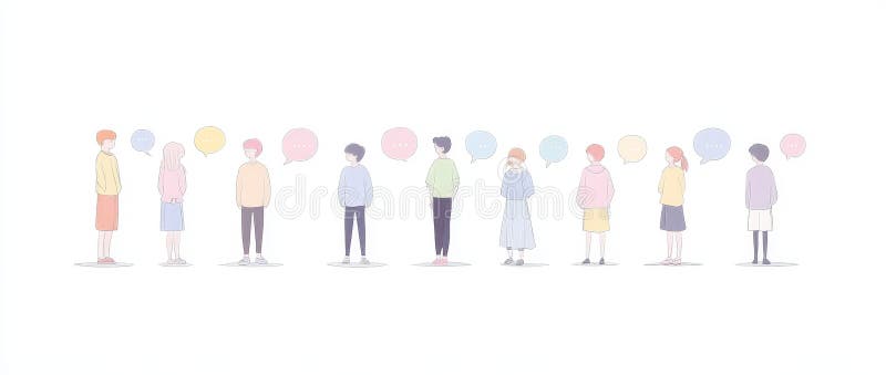 A Picture Showing a Group of Individuals Engaged in Conversation, with ...