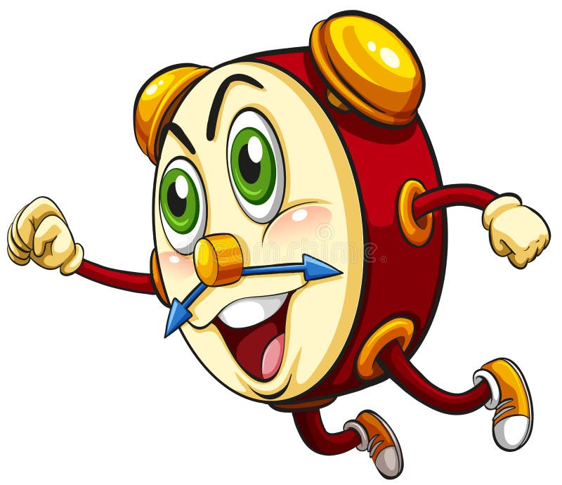 A Picture Showing the Time Flying Stock Vector - Illustration of ...