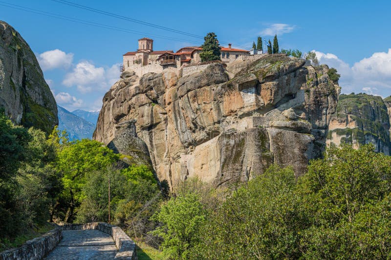 Picture Shows an Ancient Greek Orthodox Monastery Situated in a ...