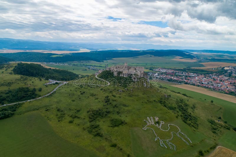 A Stone Castle on the Hill. Spis Castle, Slovakia_6 Stock Image - Image ...