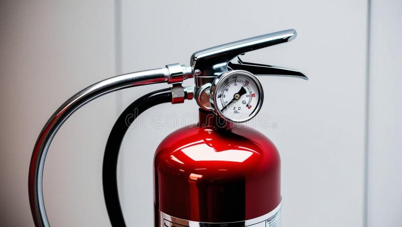The Picture Shows a Classic Fire Extinguisher, Designed for Quick ...