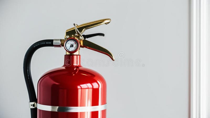 The Picture Shows a Classic Fire Extinguisher, Designed for Quick ...