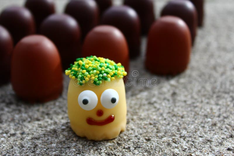 Funny Greetings with Sweets Stock Photo - Image of face, parties: 140170438