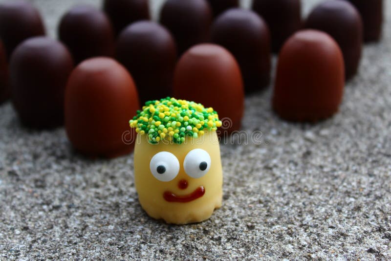 Funny Greetings with Sweets Stock Image - Image of cake, small: 140170475