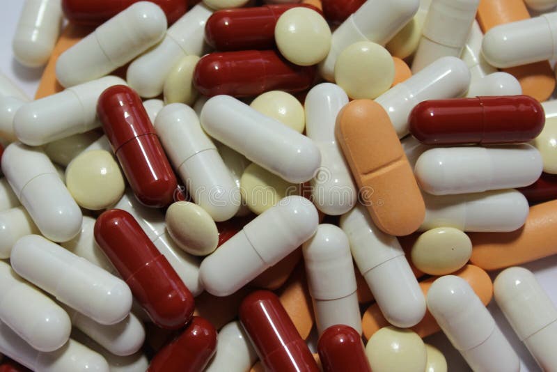 Many different pills stock photo. Image of remedy, tablets - 141367178