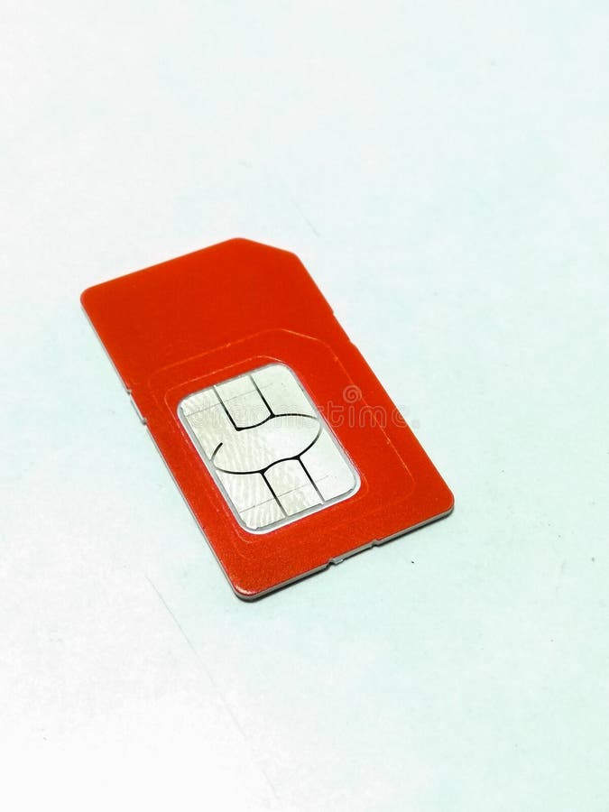 A Picture of Sim Card with White Background Stock Image - Image of ...