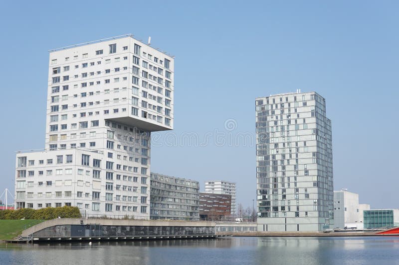 Skyline of Almere, the Netherlands Stock Photo - Image of nice, silver ...