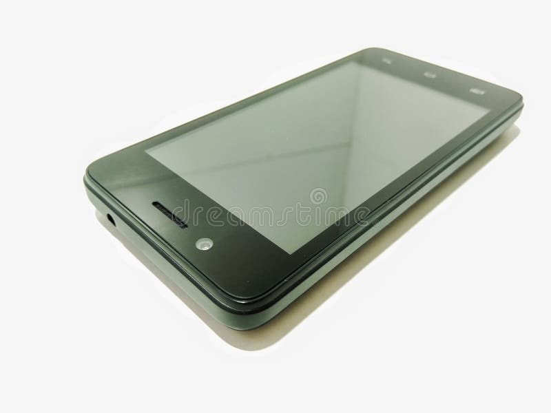 A Picture of Smartphone with White Background Stock Image - Image of ...