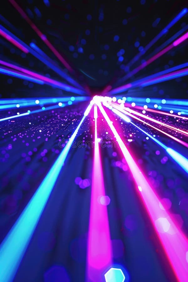 A Picture of Some Lights in the Dark Stock Photo - Image of evening ...