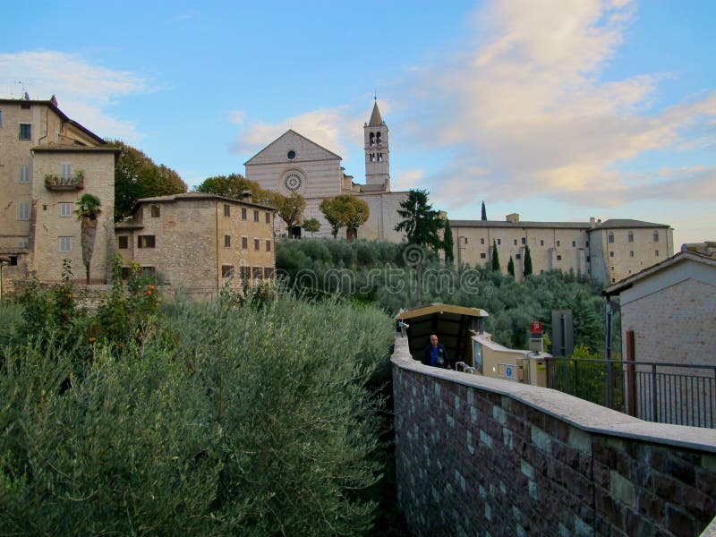 Medieval Rustic Buildings in Assisi, Italy Stock Photo - Image of ...