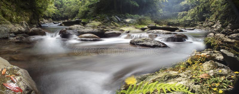 Picture of Some Small Waterfall at a Nature River Stock Photo - Image ...
