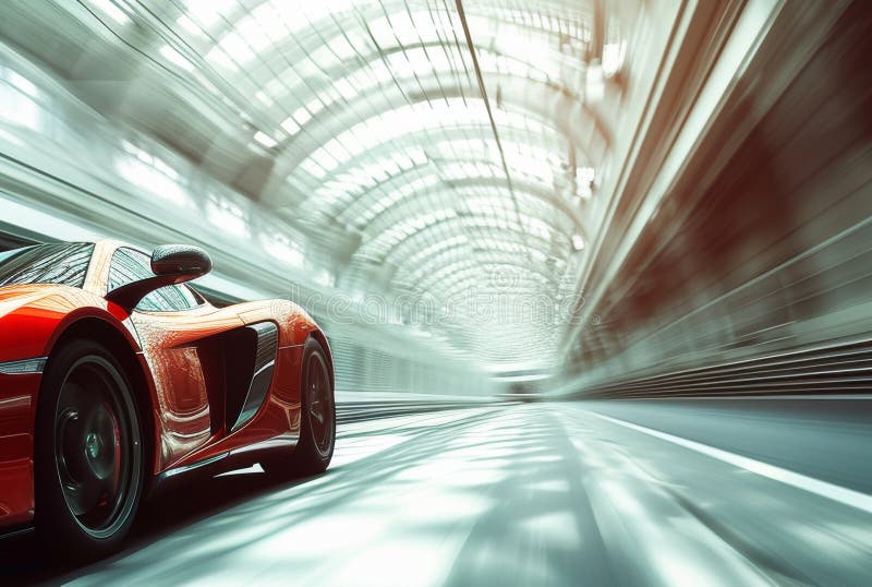 A Picture of a Sports Car in Motion Stock Image - Image of luxury ...