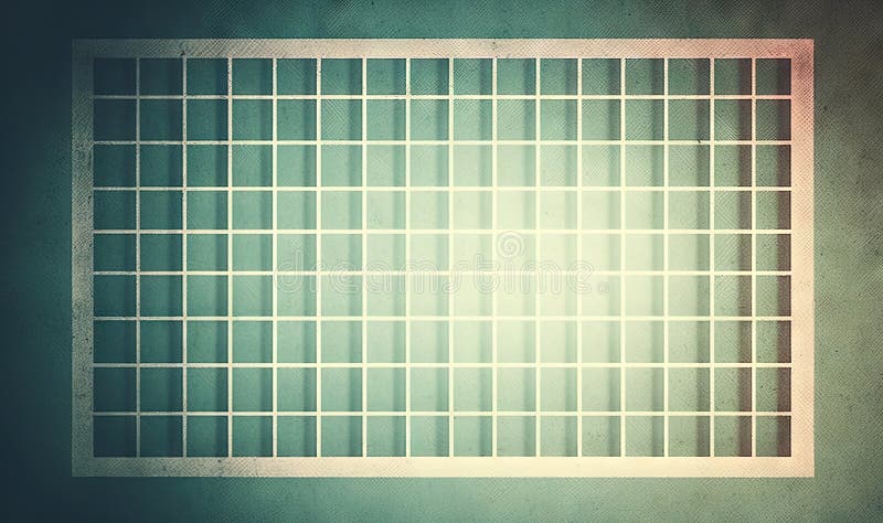 A Picture of a Square Window with a Grid Pattern on it Stock ...