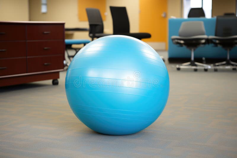A Picture of a Stability Ball As Seating Option Stock Photo - Image of ...