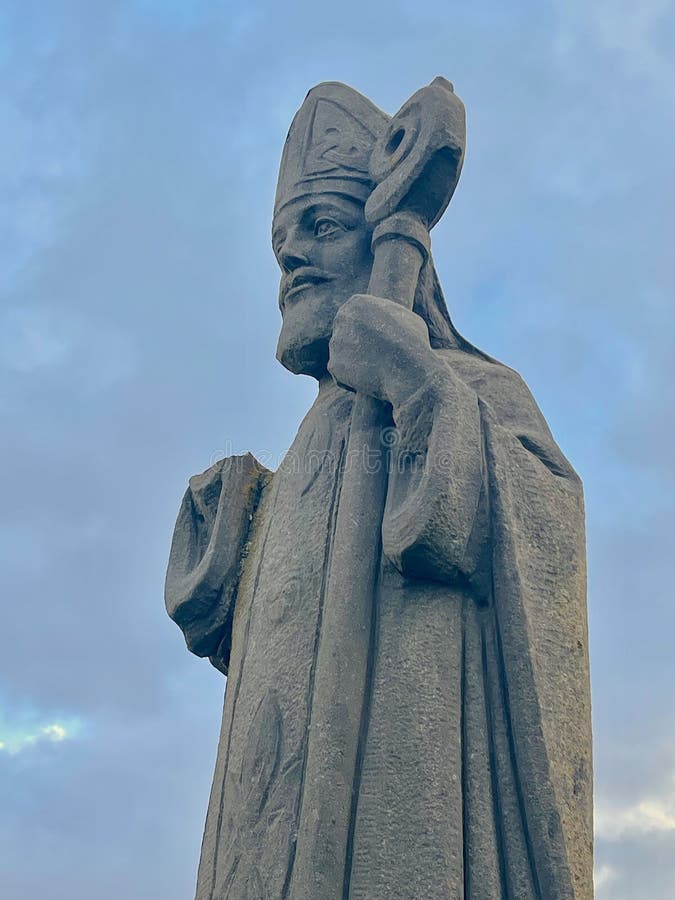 Statue of Saint Patrick at Down Patrick Head Editorial Photo - Image of ...