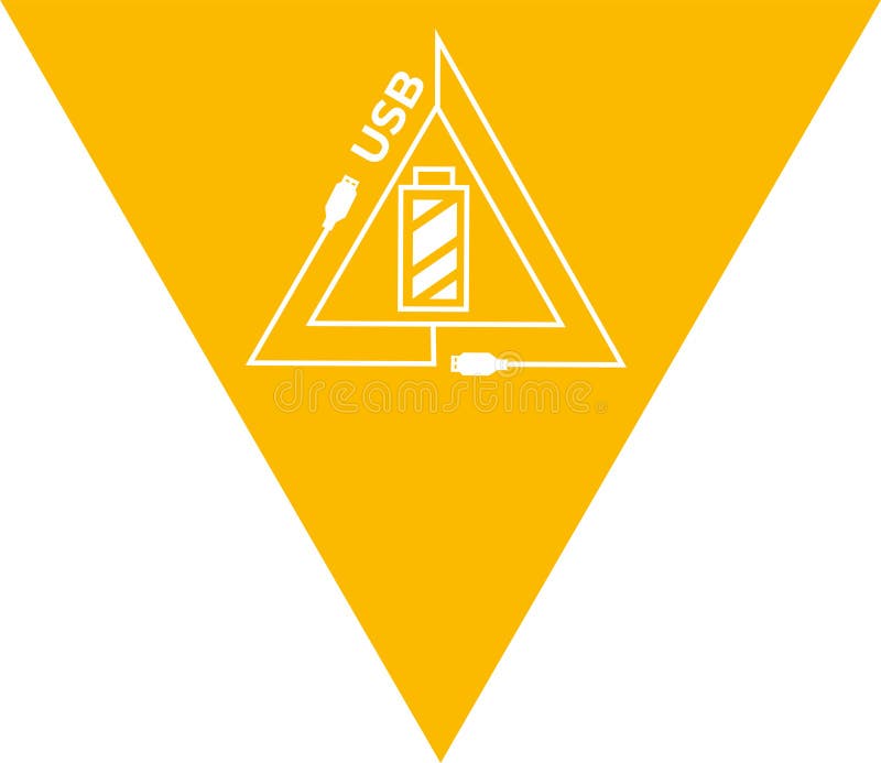 Picture for the Sticker Next To the USB Port Stock Illustration ...