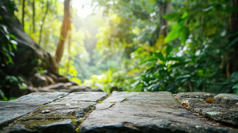 The Picture of the Stone Object in the Middle of the Forest Under a Sun ...