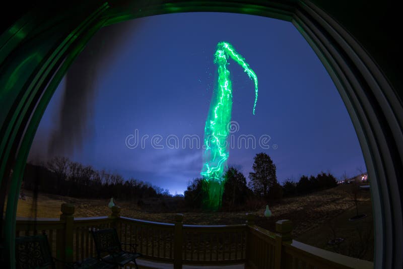 Strange Ligt in the Sky stock image. Image of unreal - 29846813