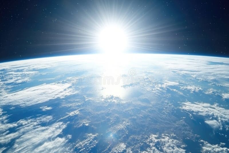 A Picture of the Sun Shining Down on the Earth, with a Sense of Warmth ...