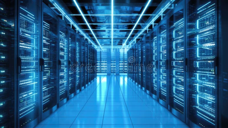 Picture of Supercomputer Big Server, Technology in Modern Globalization ...