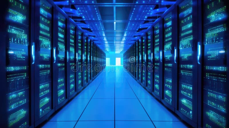 Picture of Supercomputer Big Server, Technology in Modern Globalization ...