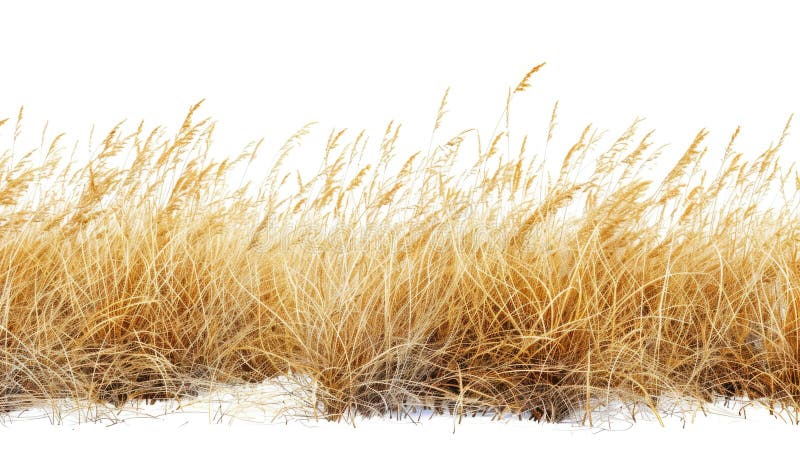 A Picture of Tall Brown Grass Growing in a Sunny Field Stock Image ...