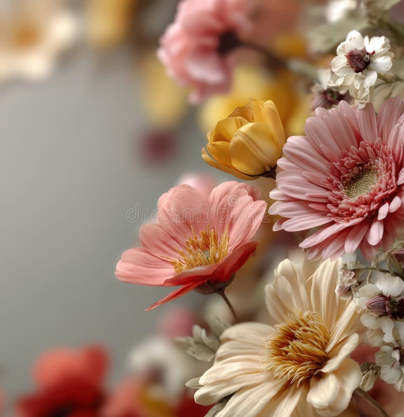 In this Picture, There are Many Various Different Types of Flowers ...