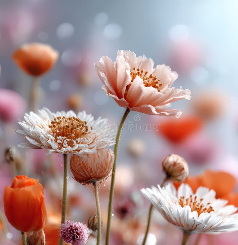 In this Picture, There are Many Various Different Types of Flowers ...