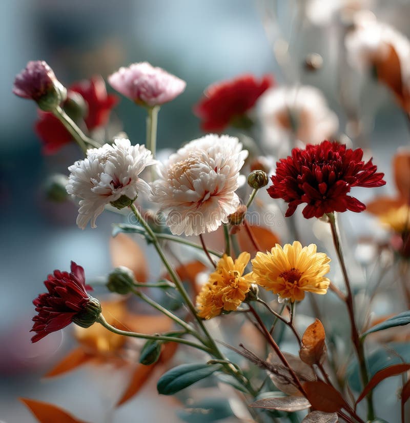 In this Picture, There are Many Various Different Types of Flowers ...