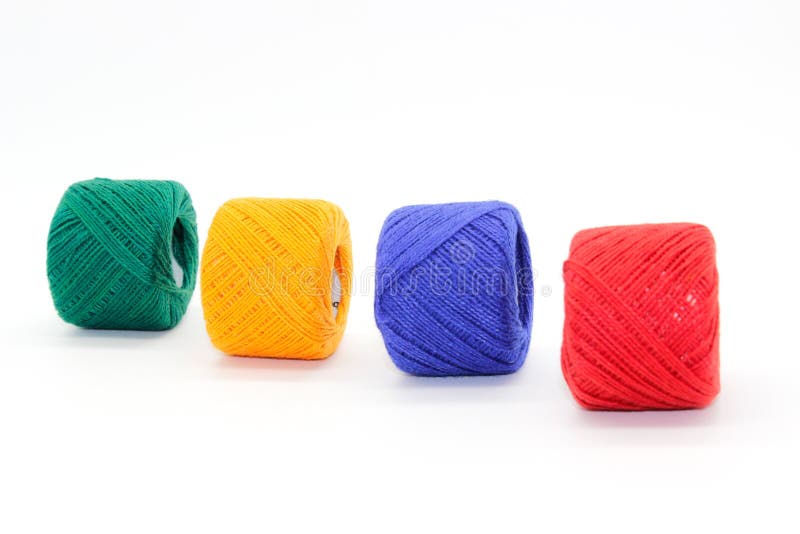 A Picture of Thread Spools Isolated on White Background Stock Photo ...