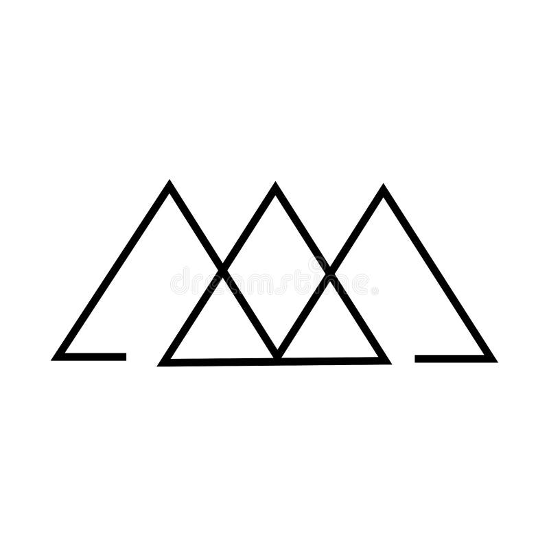 Three Triangles Shield Vector Illustration Clip-art Image Stock Vector ...