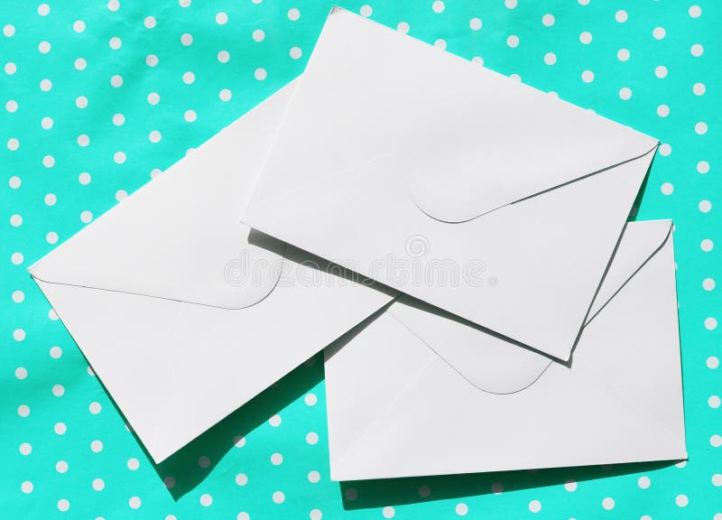 Picture of Three White Envelopes Stock Photo - Image of three, paper ...