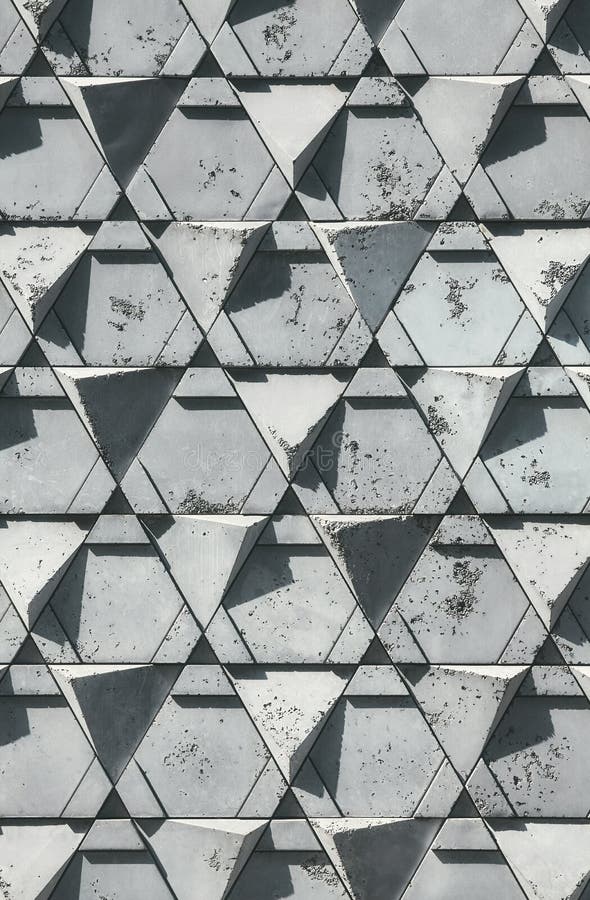 Picture of Triangular Concrete Wall, Abstract Background Stock Photo ...
